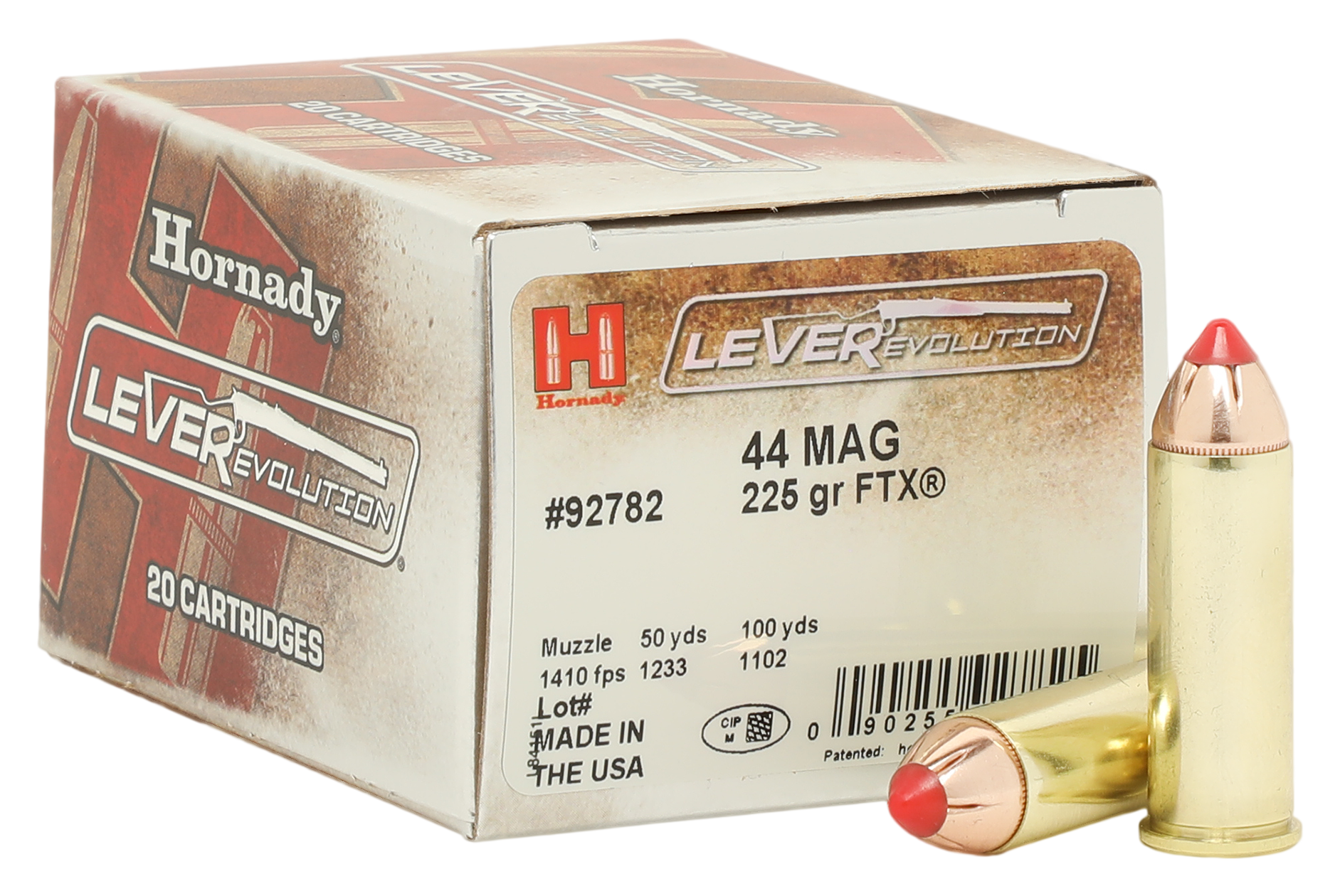 Hornady LEVERevolution .44 Remington Magnum 225 Grain Flex Tip ...